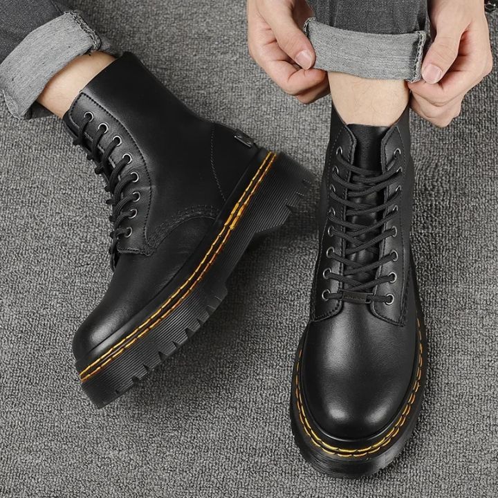 Tirpal Sole Martin Black lace up Solid Boot for Men (G80) | Daraz.com.np