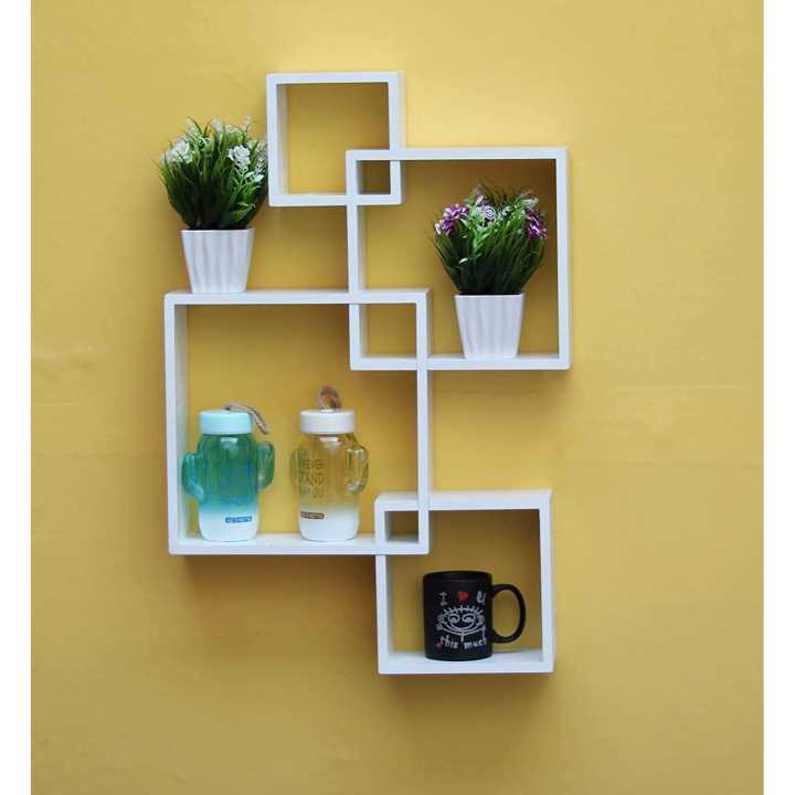 Wall Mounted Shelf (MDF, White) | Daraz.com.np