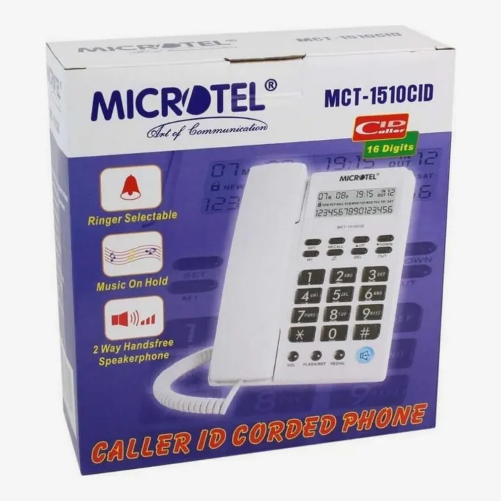 Mct-1510Cid Caller Id Corded Phone - Landline Telephone Set | Daraz.com.np