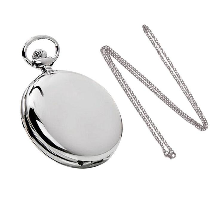 Auoker Pocket Watch Roman Pattern Steampunk Retro Vintage Quartz Roman ...