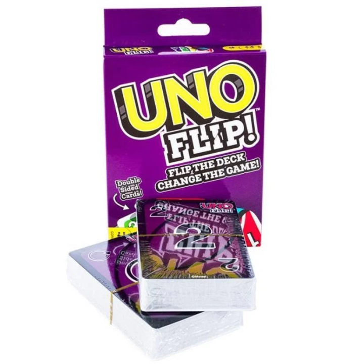 UNO FLIP Playing Card Game | Travel Friendly UNO Classic Card Game ...