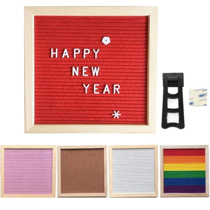 Durable Wood Framed Felt Letter Board Letters Set 460 Characters Felt ...