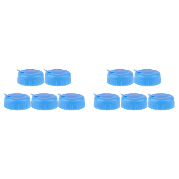 SptrryWater Jug Cap 10 Pack Plastic Water Bottle Cap Blue Gallon ...