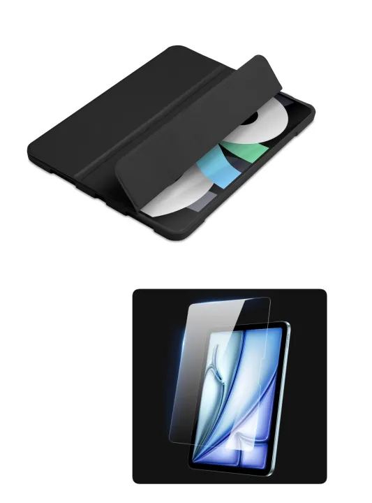 Combo Xiaomi Redmi Pad SE 8.7 Cover With Penholder And Temper Glass ...