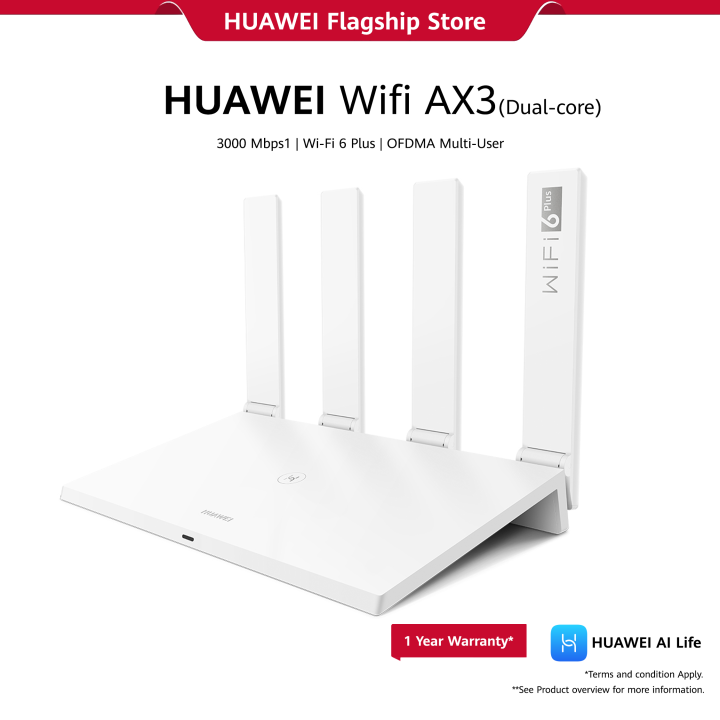 HUAWEI Wifi 6 Plus 3000 Mbps Router WS7100 Multi Router Mesh Networking ...
