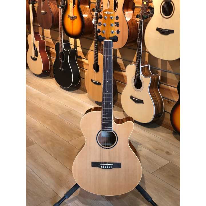 Aiersi 40inch Spruce Top Semiacoustic Guitar with Bag,Capo,strap ...