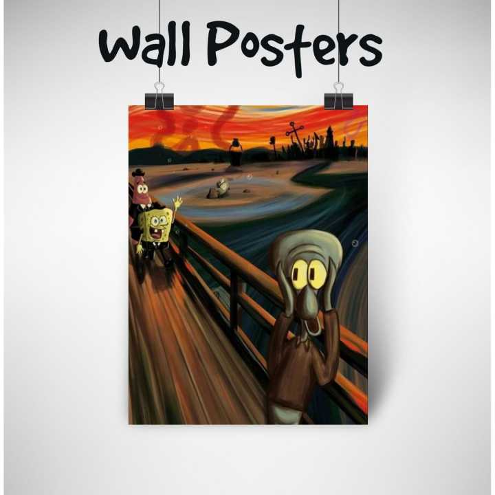 Spongebob Trippy Wall Poster |Exclusive Release | Wall Posters to Decor ...