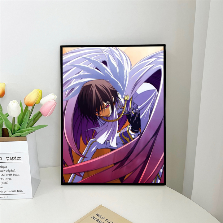 1pc Code G-Geass L-Lelouch Poster Self-adhesive Art Waterproof Paper ...