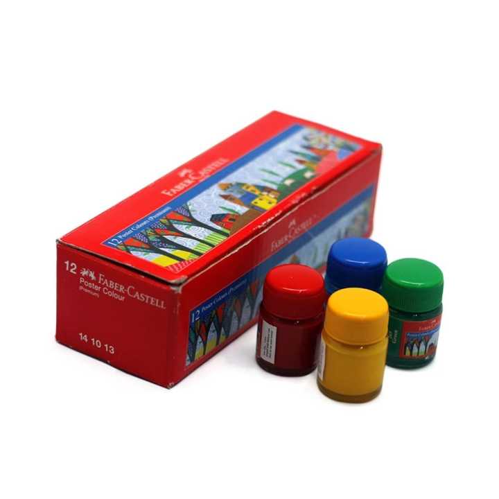 Faber Castell Poster Colors (12 shades) By Sohamsumiran | Daraz.com.np
