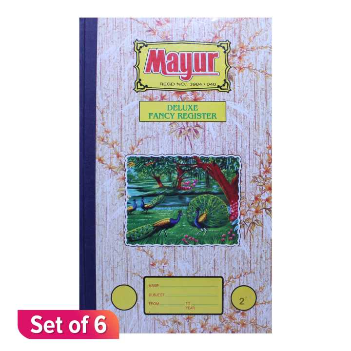 Mayur Register No.2 Set Of 6 | Daraz.com.np