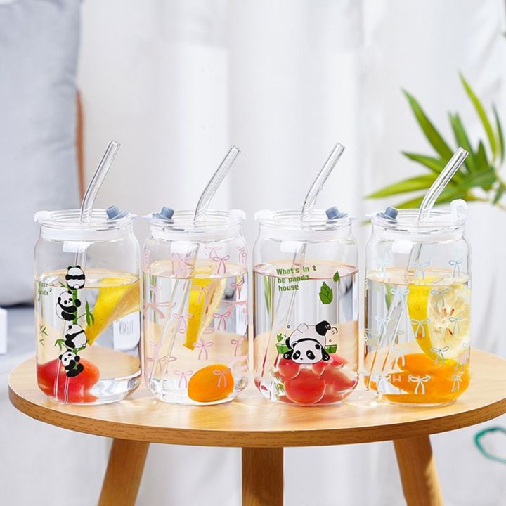 Versatile 500ML Bow Cups High Temperature Resistant With Lids Bowknot ...