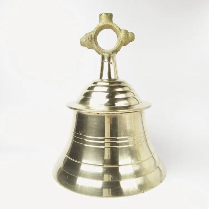Golden Brass Bell- Mandir Ghanti 2kg 8inch | Daraz.com.np
