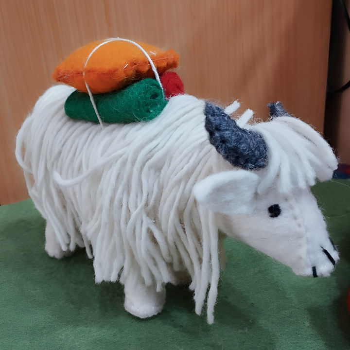 Hand Made Felt Eco-Friendly Yak Toy For Kids | Daraz.com.np
