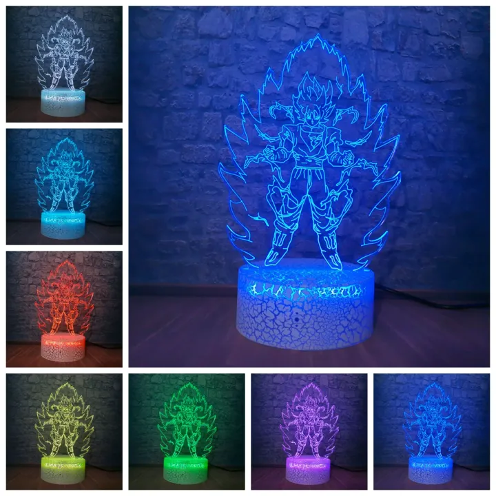 NEW 【Innovative design】3D Illusion Table Lamp Dragon Ball Legends Super ...