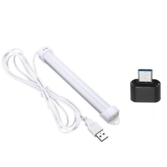 White USB LED Tube Light For Mobile And Power Bank ( OTG Free ) | Daraz ...