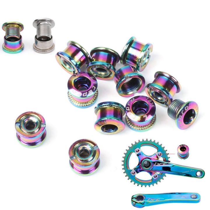 1/4/5pcs 2 Colors Steel Bicycle Parts MTB Chainring Bolt Chainwheel ...