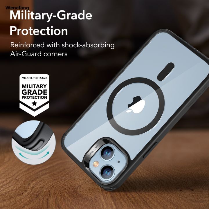 Wenefang ESR for iPhone 14 15 Pro Max MagSafe Case for Classic Hybrid Case with HaloLock for ...