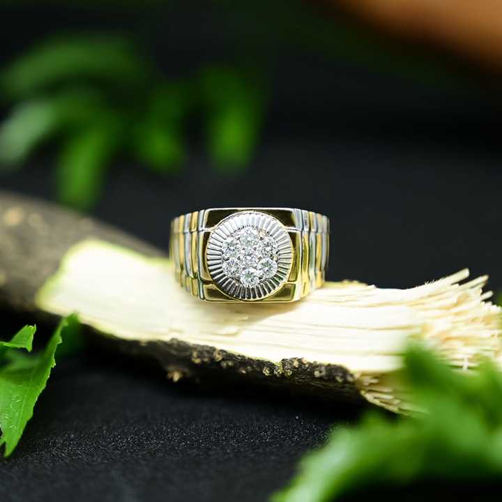 Shree Balaji Diamond 18k Gold And Diamond Ring For Men | Daraz.com.np