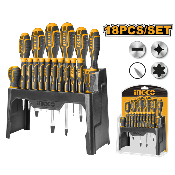 Ingco 18 Pcs Screwdriver And Precision Screwdriver Set | Daraz.com.np