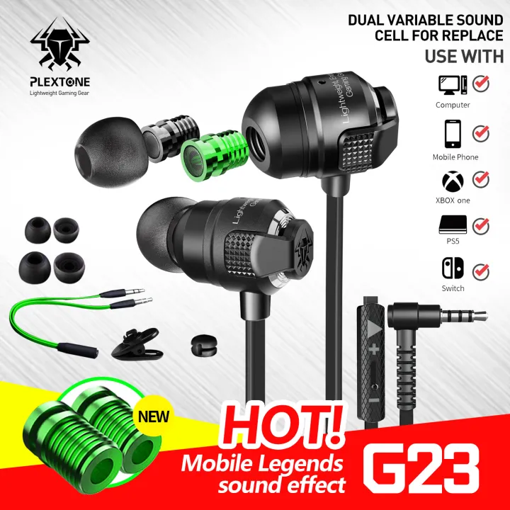 Plextone G23 Super Bass Dual Variable Sound Cell For Replace Gaming ...