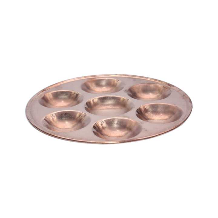 Copper Puja Thali - 8" | Daraz.com.np