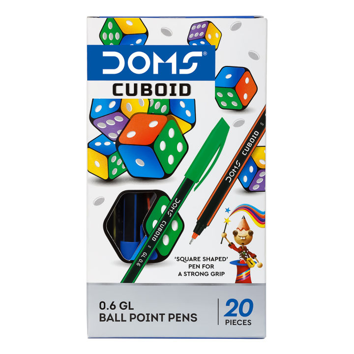 Doms Cuboid Ball Point Pen- 20 Pcs Pack | Daraz.com.np