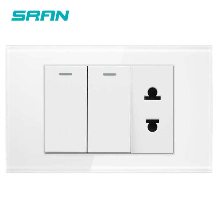 118 Type Thai Style Two-Gang Switch 15A Concealed Wall Two-Hole Socket ...