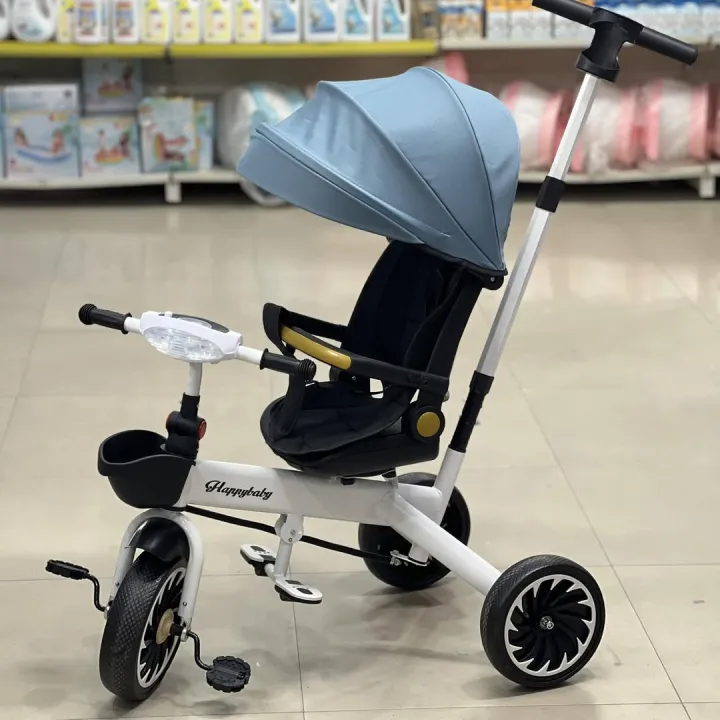 “GlowRide Kids Tricycle – 3-Wheel Light & Music Baby Ride-On” | Daraz ...