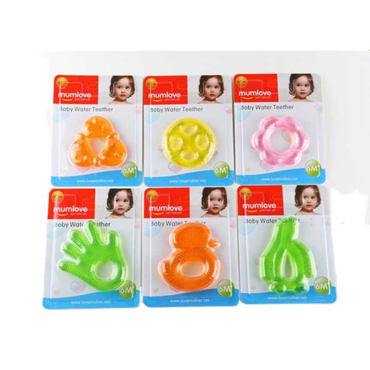 Water+EVA fruit shaped baby teether cheap and cute wholesale fruit ...