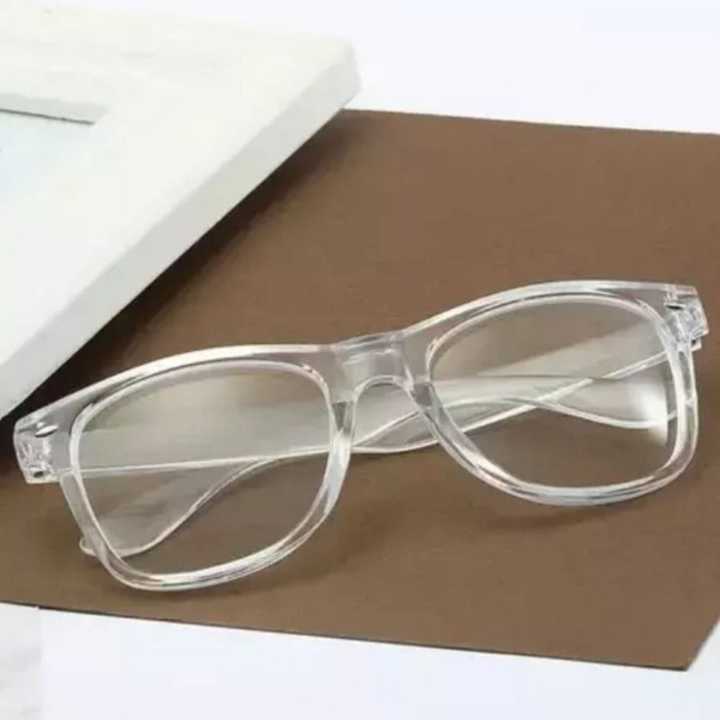 Blue Ray Cut Transparent Frame Glass For Men | Daraz.com.np