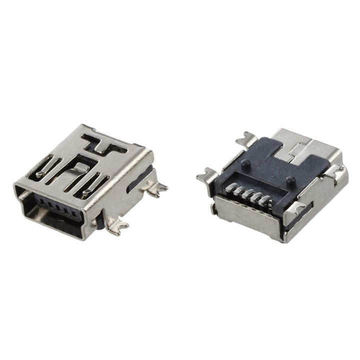 Mini USB Type B Female 5 Pin PCB Board Mount Jack Charger 10 Pcs ...
