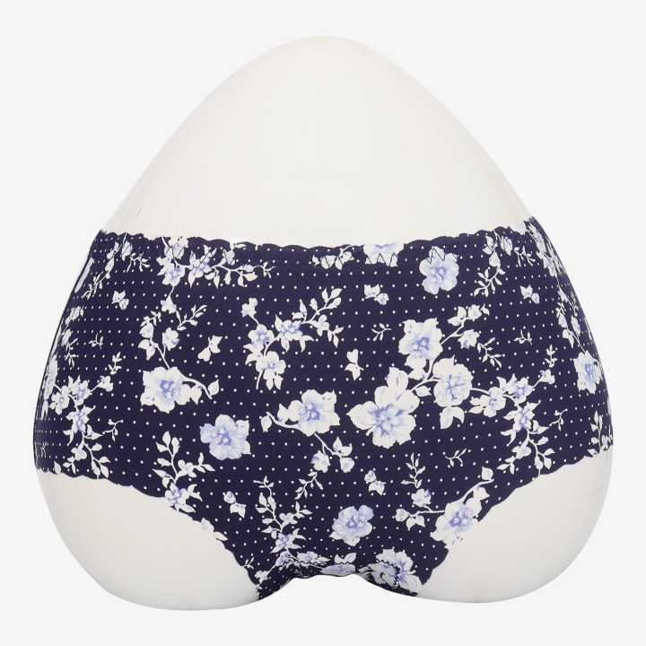 Navy Blue Color Floral Regular Lycra Inner Wear For Women | Daraz.com.np