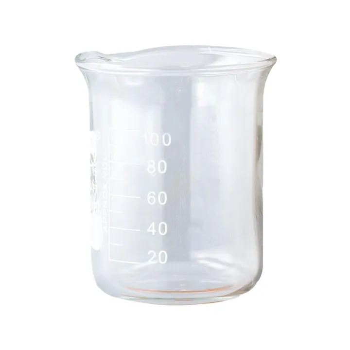 2pcs Thermostability 100ml&500ml Lab Beaker Glass Low Form Scaled ...