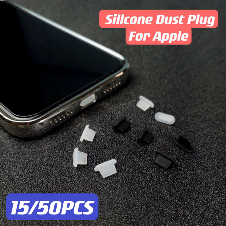 15/50PCS Silicone Dust Plug for Iphone 6 7 8 X XS MAX 11 12 13 14 Pro ...