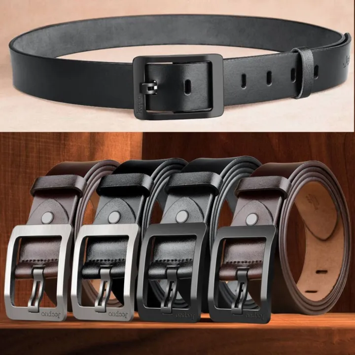 Retro Luxury Design Genuine Leather Belt Casual Versatile Waist Strap ...