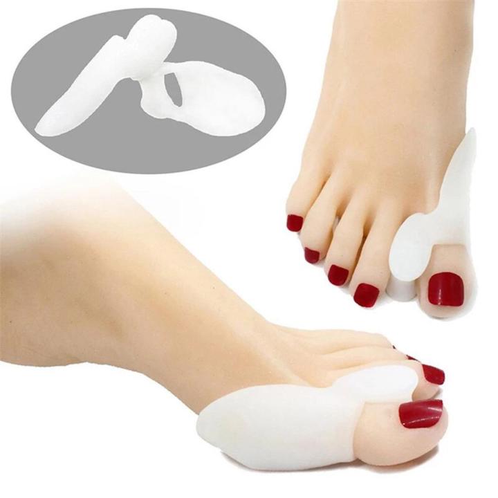 HOT 2Pcs = 1Pair Silicone Toes Separator Bunion Bone Ectropion Adjuster ...