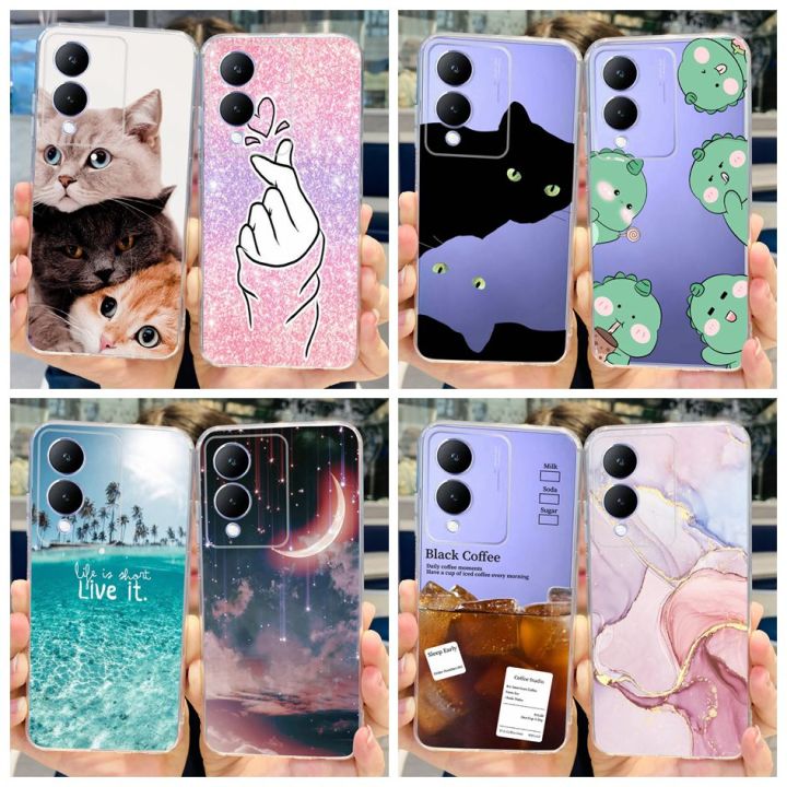 G Protector Y17s 4 Vivo Cat Cartoon Clear Silicon Case Cute For Vivo ...