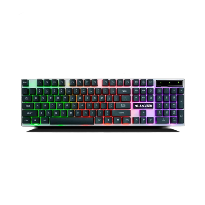 MILANG K6 Polychromatic RGB Backlit Mechanical Feel Keyboard | Daraz.com.np