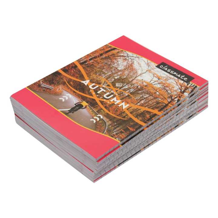 Classmate Bicycle Ride In Autumn Season Nepali Notebook Copy, Set Of 9 ...