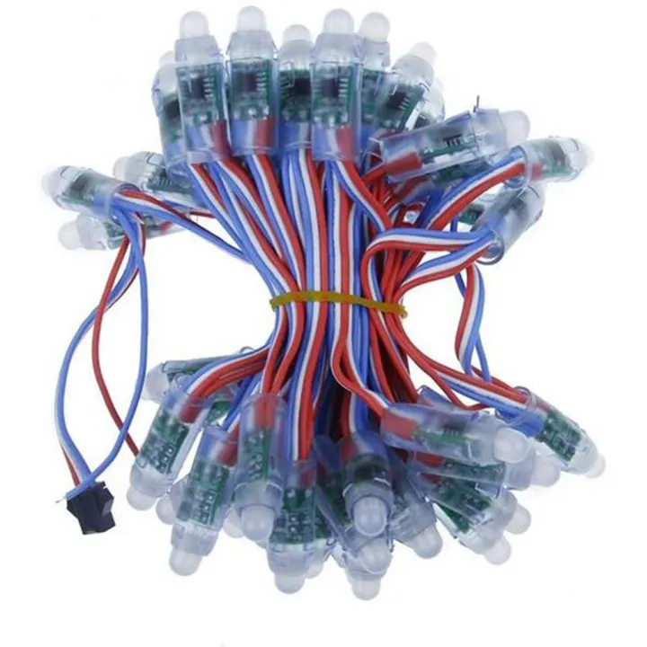 100Pcs/Lot 12mm WS2811 2811 IC RGB LED Pixels Module String Light IP68 ...