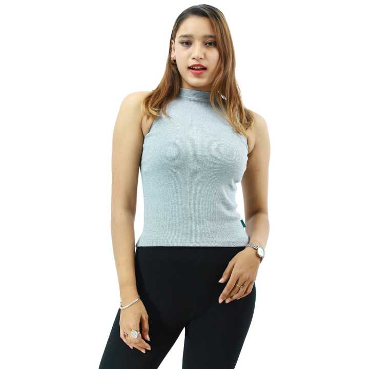 Grey Cotton Sleeveless Sando For Women | Daraz.com.np