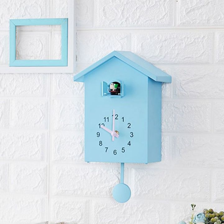 Realistic With Clock Pendulum Cuckoo Wall Clock House Shape Plastic ...