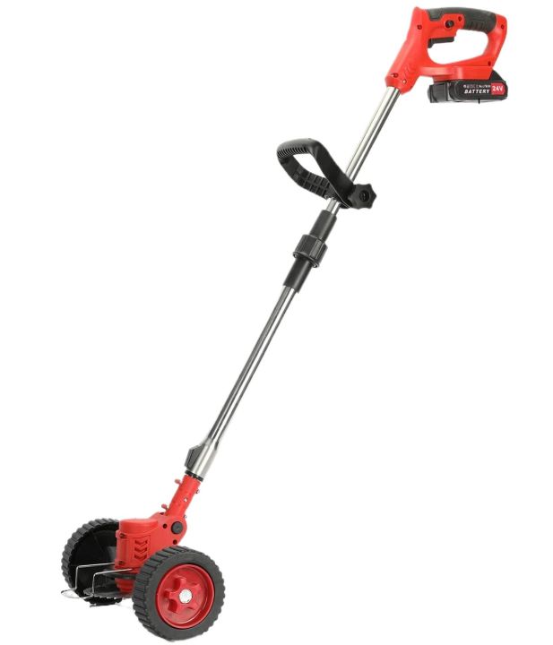 Electric Handheld Lawn Mower,cordless Wacker With Wheel,adjustable ...