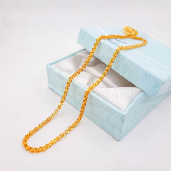 24K Gold Plated Panchadhatu Heavy Chain For Unisex | Daraz.com.np