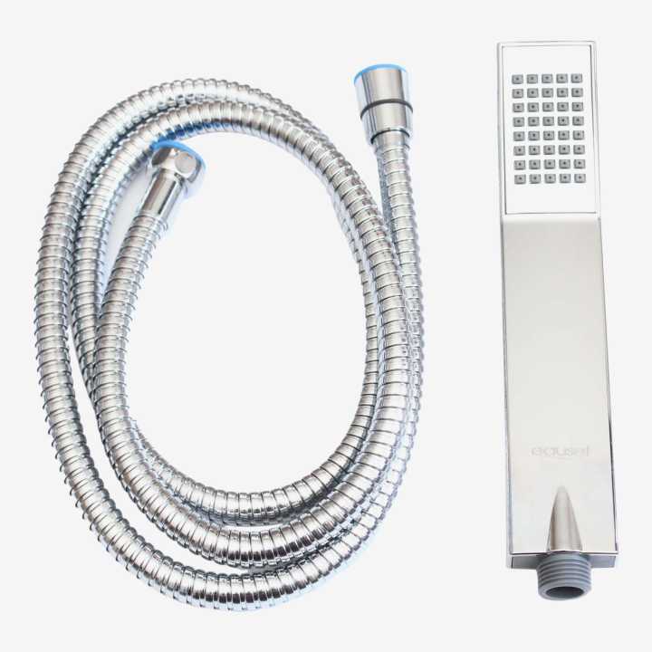 Rhythm Spring Hand Shower With 1.6 M Double Interlock Shower Hose And ...