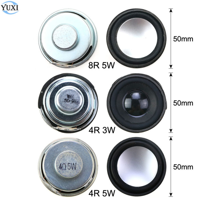 YuXi 1pcs 50mm 5cm Loudspeaker 8R 4R 5W 3W Magnetic Speaker 4 8 Ohm 3 5 ...