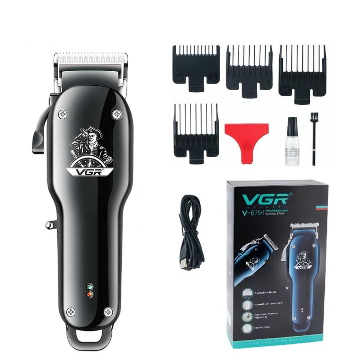 VGR V-679 Professional Hair Clipper - Rechargeable, Cordless Adjustable ...