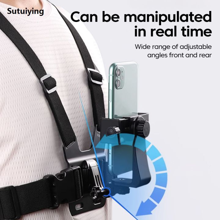 Sutuiying Chest Strap Mobile Phone Holder First-Person-View Camera ...