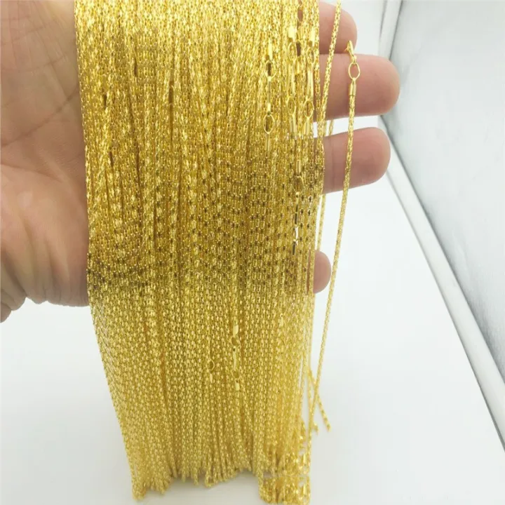 【New arrival】Inverted gift imitation gold necklace men's and women's ...
