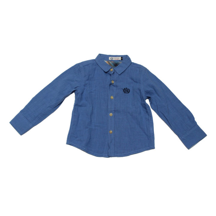 Light Blue Everything Goes Well Full Sleeves Shirt For Boys | Daraz.com.np